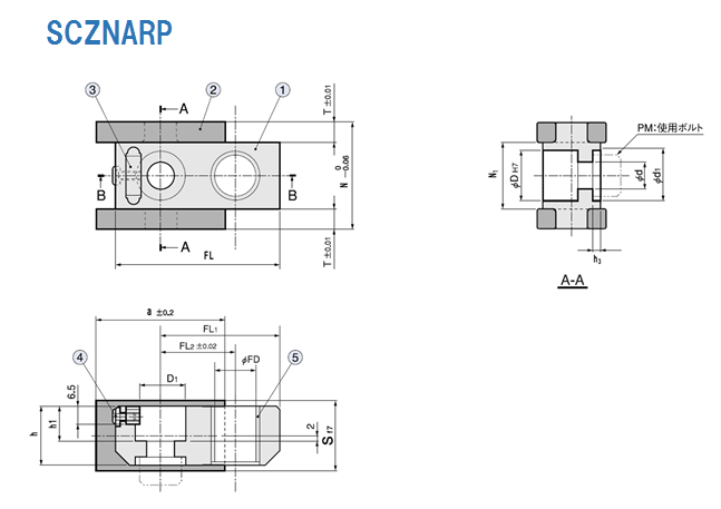 Oil-Free Slide Inclined Pin Holder for Loose Core -For Assist Rod Type ...