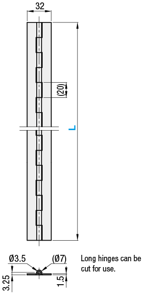 Long Hinges | MISUMI | MISUMI Thailand