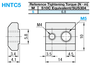 Pre-Assembly Insertion Lock Nut - For 5 Series (Slot Width 6mm) | MISUMI | MISUMI Thailand