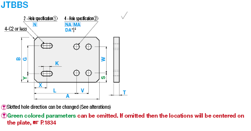 Sheet Metal Mounting Plate / Bracket - Custom Dimensions Type - JTBBS ...