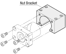 [Clean & Pack]Ball Screw Nut Bracket - Block Type | MISUMI | MISUMI ...