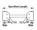 MR Connector Round Cable (with Honda Tsushin Kogyo Connectors) | MISUMI ...