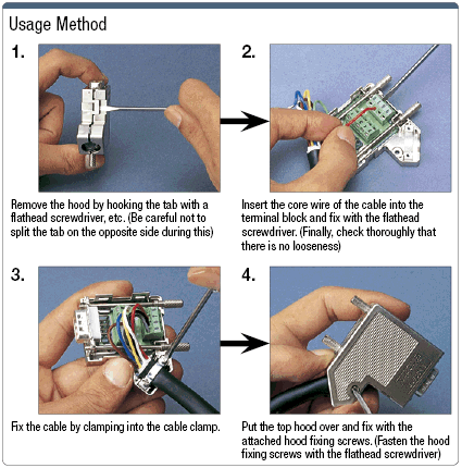 Screw-lock/Press Contact D-sub Connector (with Integrated Terminal ...