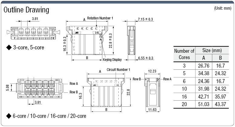 Dynamic Connector Socket Housing (D3100 Series) | MISUMI | MISUMI Thailand