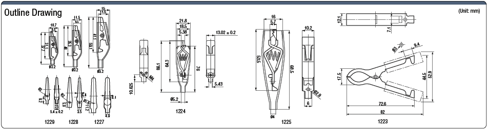 Alligator Clip (Red and Black, Soldered) | MISUMI | MISUMI Thailand