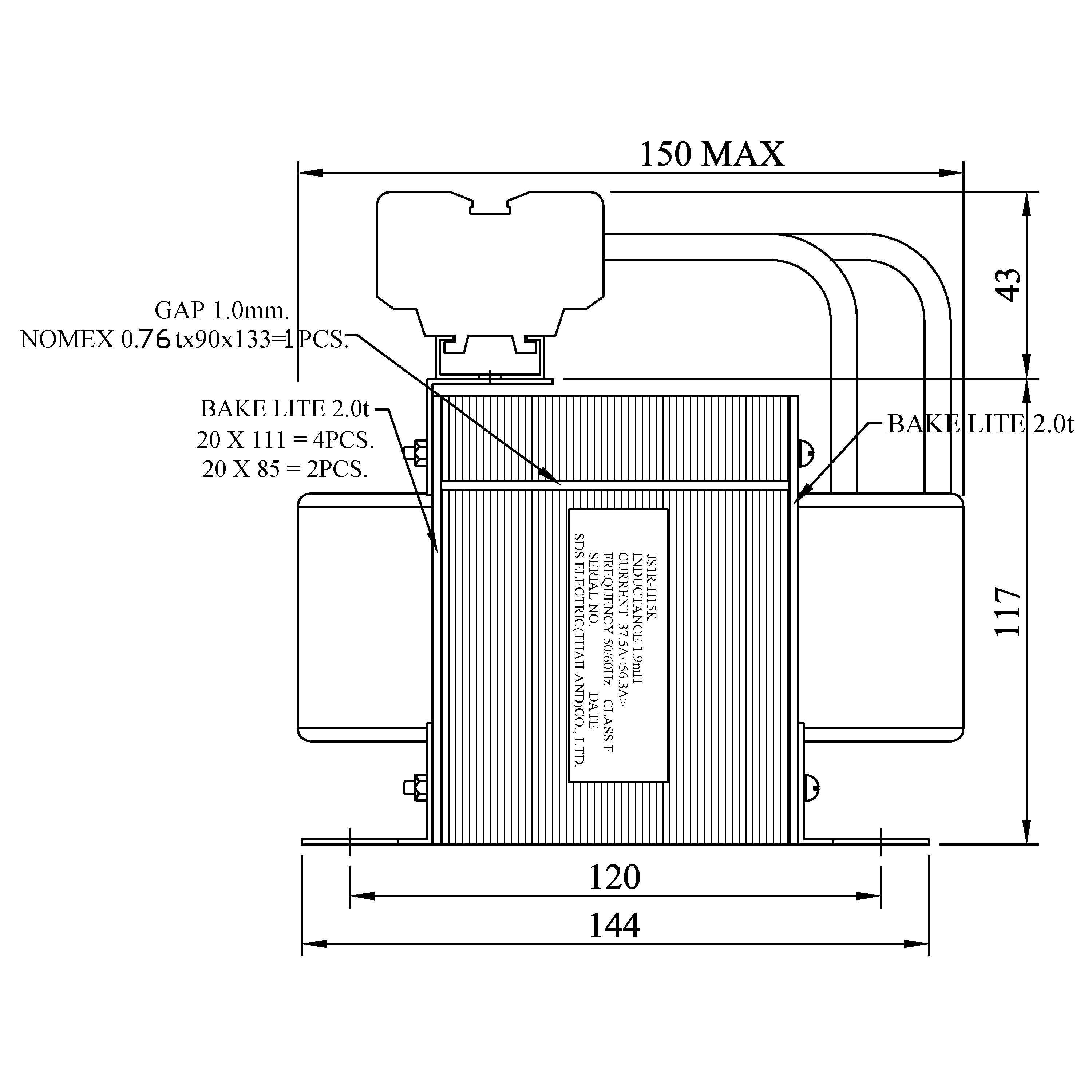 DC Reactor For Inverter 15KW 400V | APEX | MISUMI Thailand