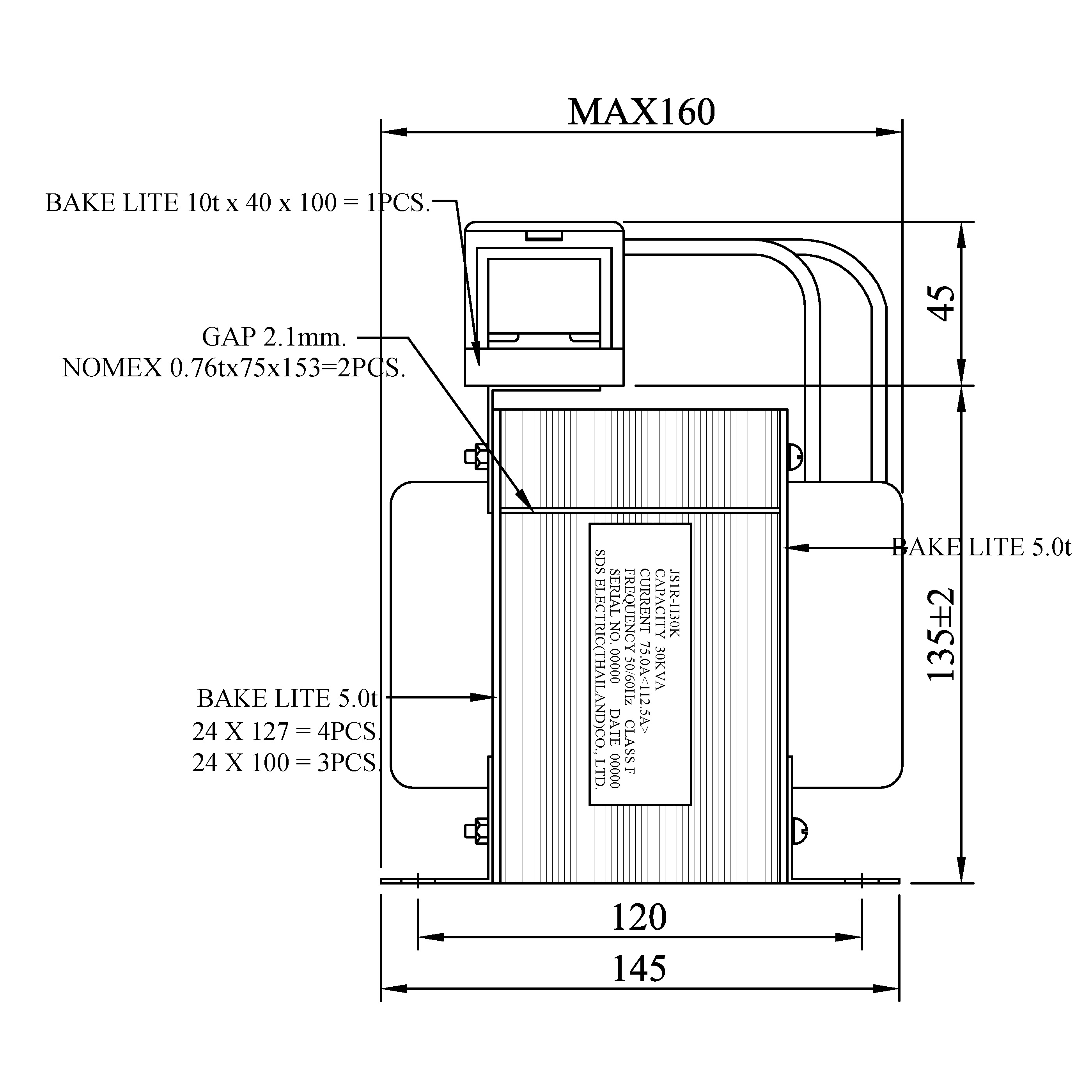 DC Reactor For Inverter 30KW 400V | APEX | MISUMI Thailand