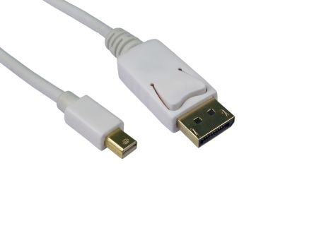 RS PRO Male Mini DisplayPort to Male DisplayPort Display Port Cable, 4K ...