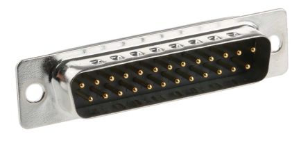 RS PRO 25 Way Panel Mount D-sub Connector Plug, 2.77mm Pitch (544-3812 ...