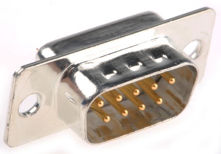 RS PRO 9 Way Panel Mount D-sub Connector Plug, 2.74mm Pitch | RS Pro ...