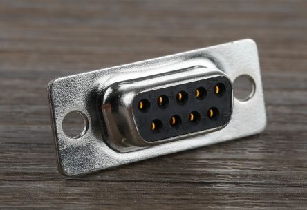 RS PRO 9 Way Panel Mount D-sub Connector Socket, 2.77mm Pitch (544-3755 ...