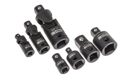 7 Piece Impact Universal Joint and Adapter Set | RS Pro | MISUMI Thailand