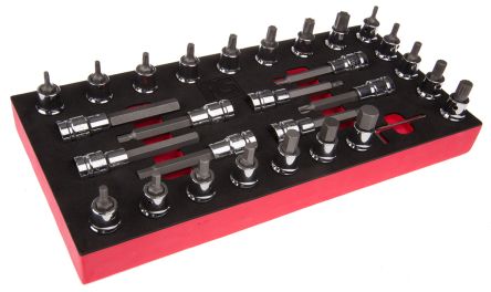 833-5957 | 29 Piece 1/2in Torx, Hex & XZN Bit Socket Tool Module | RS ...