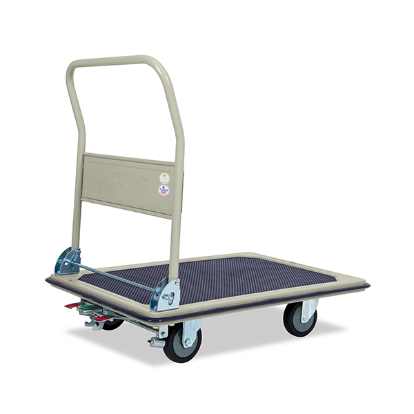 Single Steel Platform Truck with Foot Brake - Single Foldable Handle ...