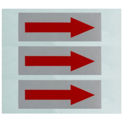JIS Piping Direction Instruction Sticker - Arrow Sticker | TRUSCO ...