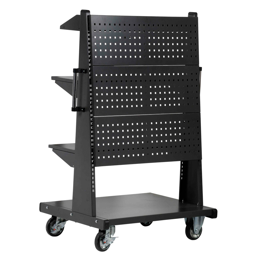 PS-8865M | Mobile Double-Sided Tools Panel Rack with Shelves PS-8865M ...