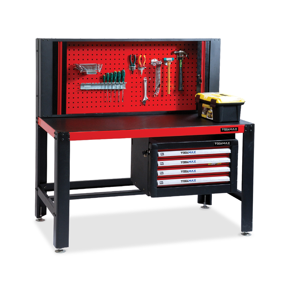 Workbench ABS Worktop with Tool Panel + 4 Drawers | TOOLMAX | MISUMI ...