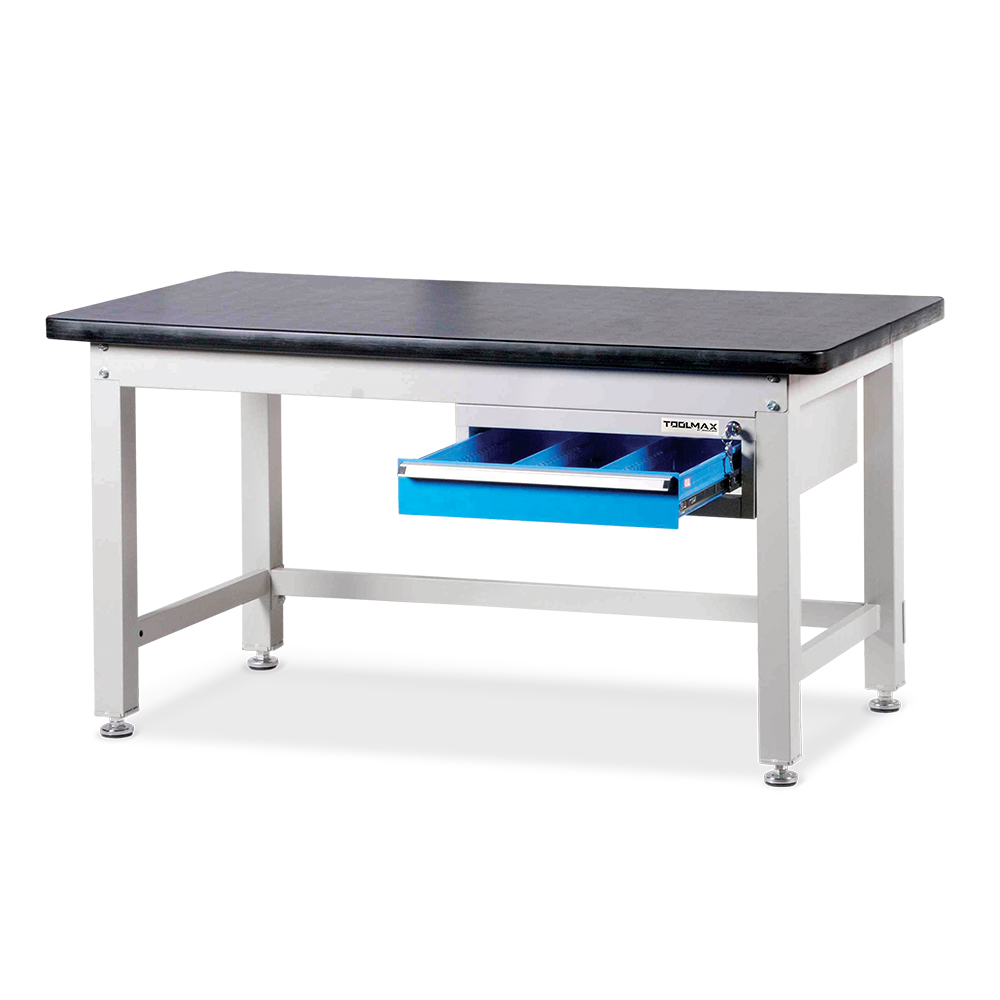 Workbench Steel Structure with PVC Worktop 1000 kg W1200xD750xH800 mm ...