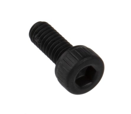 RS PRO M2.5 x 6mm Hex Socket Cap Screw Black, Self-Colour Steel | RS ...