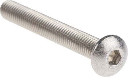 RS PRO Plain Stainless Steel Hex Socket Button Screw, ISO 7380 M5 x 40mm | RS Pro | MISUMI Thailand