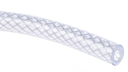 RS PRO Transparent PVC Reinforced Flexible Tubing, 25m, 4.75mm Inner Diameter, 10mm Outer ...
