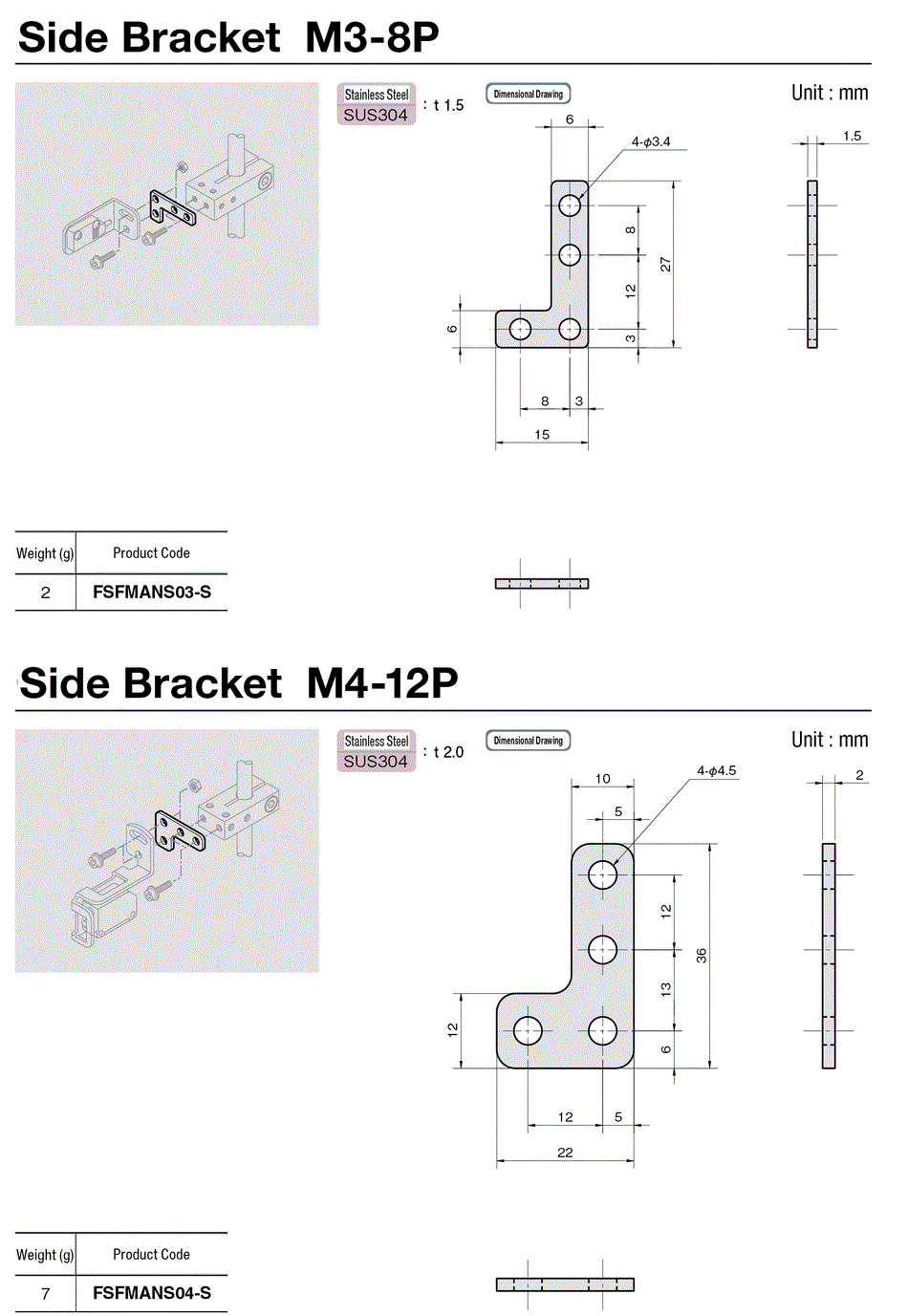 Sensor Bracket Flexible Aluminum / Sensor Attach Side Bracket | IWATA ...