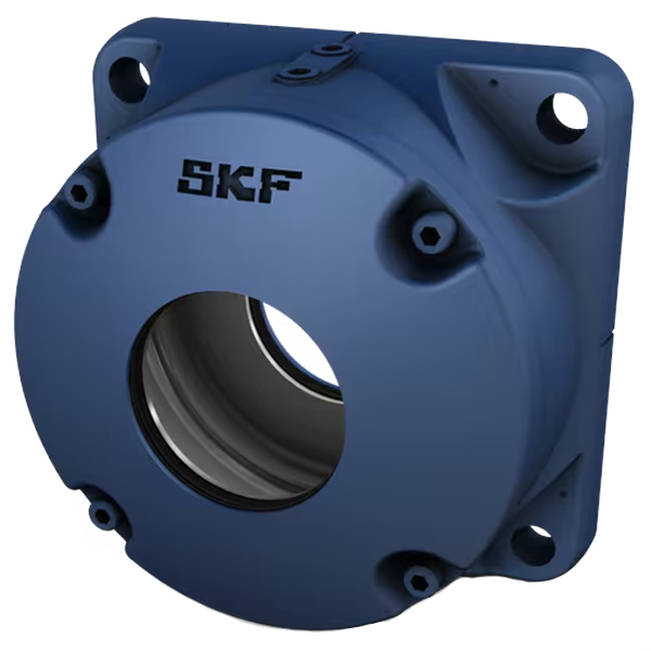 SKF Four-Bolt Square Flange Unit, Gray Cast Iron, Square, Continuous ...