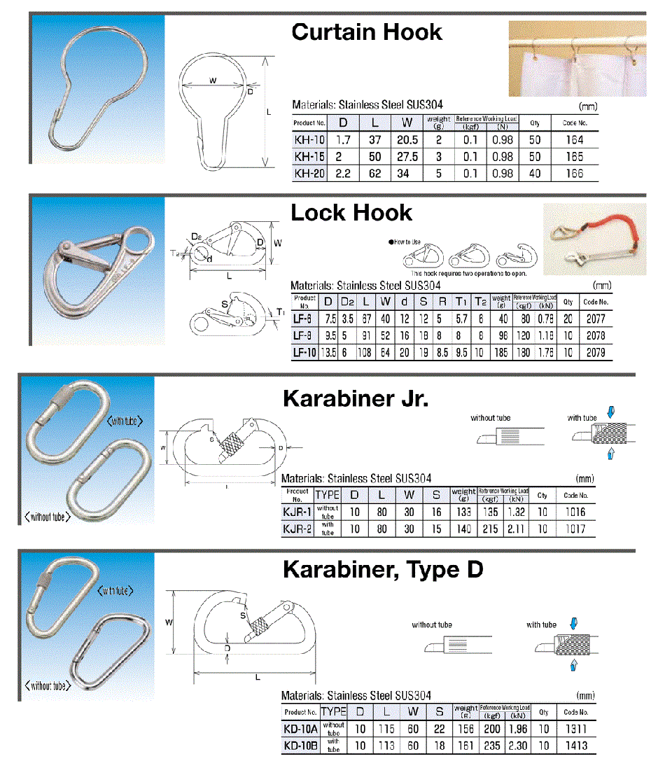 Curtain Hook | MIZUMOTOMACHINE | MISUMI Thailand