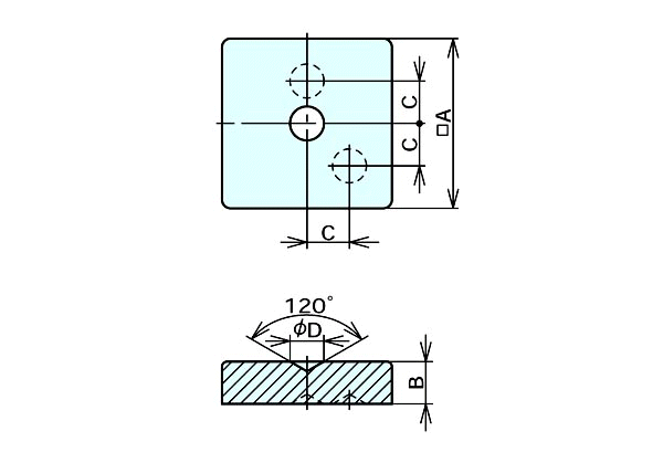 Leveling Plate (Square) | NABEYA | MISUMI Thailand