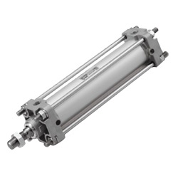 Air Cylinder With Lubrication Retainer (Lube-Retainer), Standard Type, Double Acting, Single Rod ...