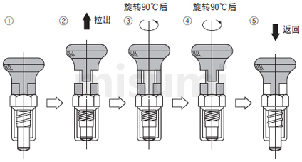 经济型旋钮柱塞 加长型 | MISUMI | MISUMI ประเทศไทย