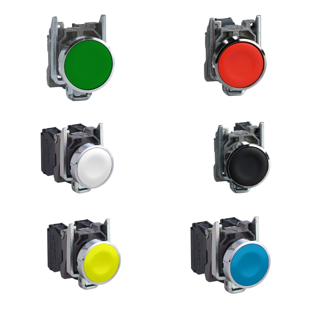 XB4BA31 | ปุ่มกด พร้อมปุ่มกดแบบฝังรุ่น Harmony XB4 series | Schneider Electric | MISUMI ประเทศไทย