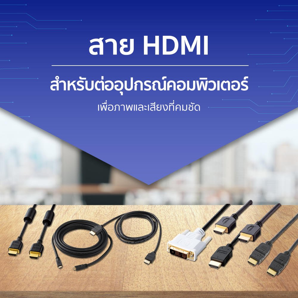 สาย HDMI อุปกรณ์เชื่อมต่อสัญญาณภาพและเสียงในระบบดิจิตอล | MISUMI Thailand